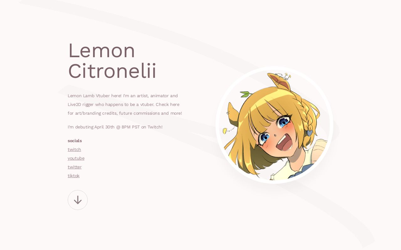 Lemon Citronelli - Vtuber, Artist and Rigger